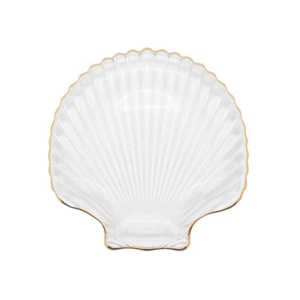 Glass Shell Dish – Coastal Statice