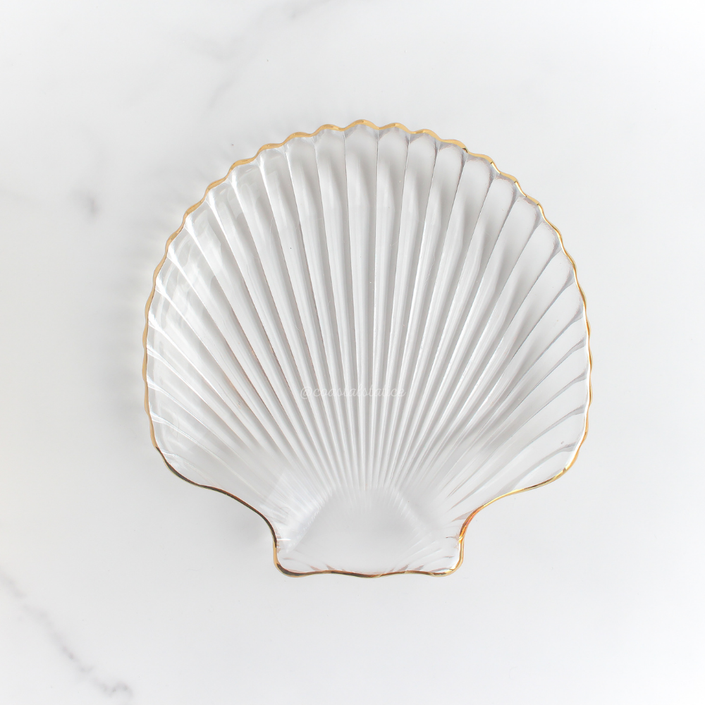 Glass Shell Dish – Coastal Statice