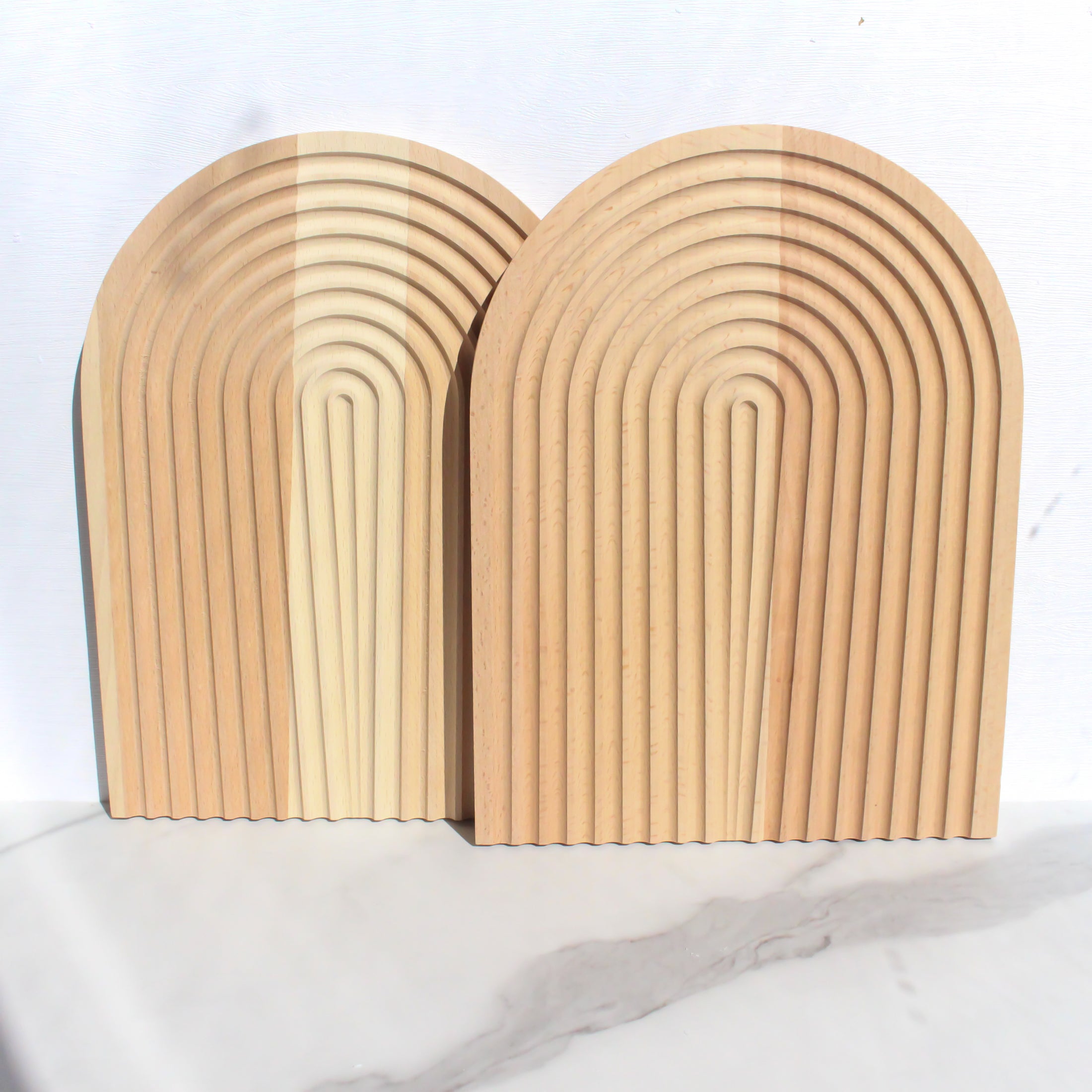 Arch Wooden Decorative Tray – Coastal Statice